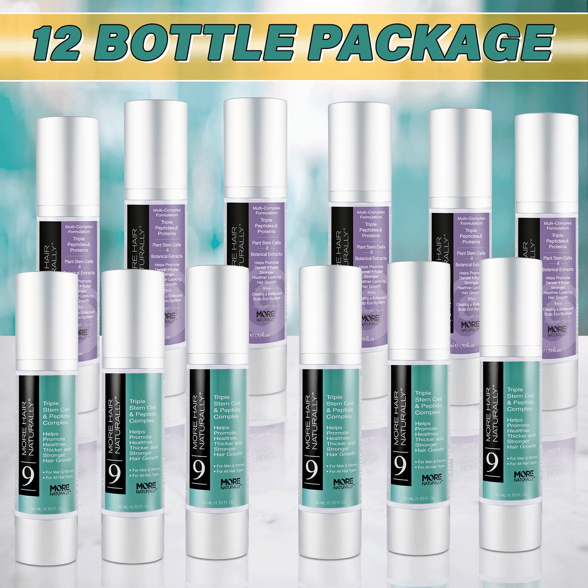 12 Bottle Bundle — More Hair Naturally